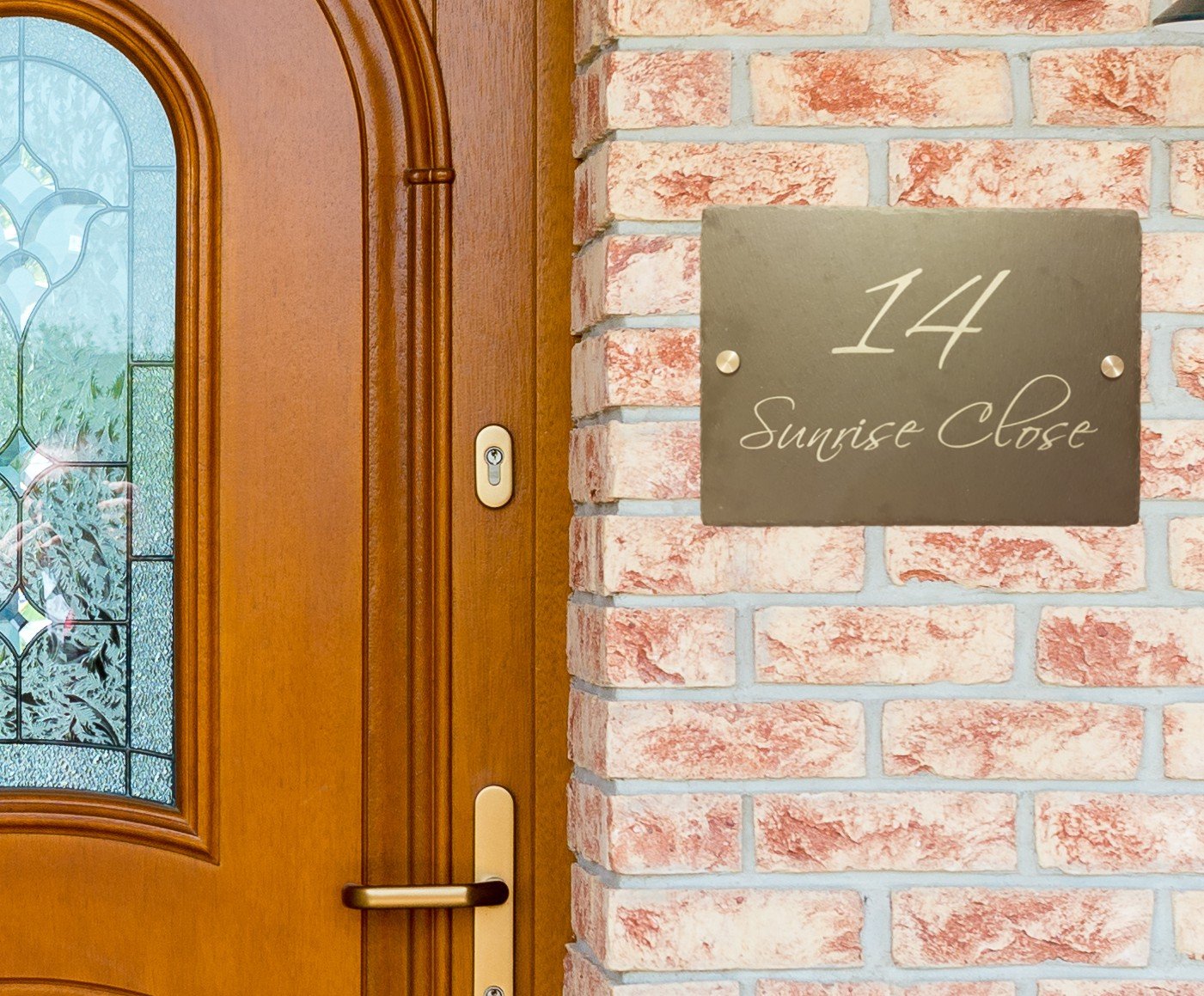 Personalised Slate House Name Number Sign Office Plaque – Impressions ...